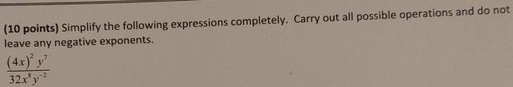 Solved (10 ﻿points) ﻿Simplify the following expressions | Chegg.com