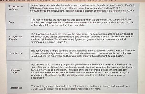 Solved or this experiment, you will be writing a formal | Chegg.com