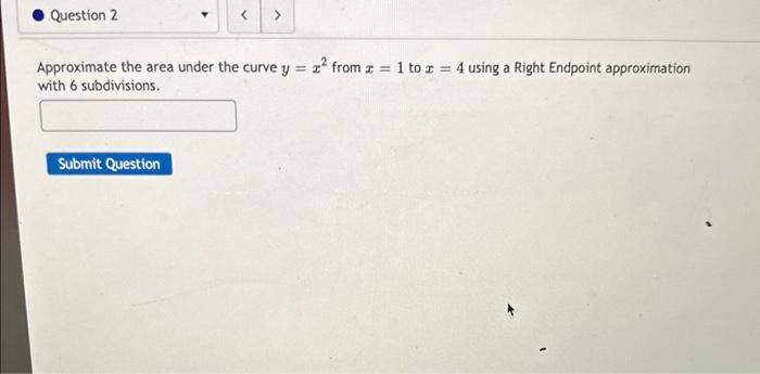 Solved Approximate the area under the curve y=x2 from x=1 to | Chegg.com
