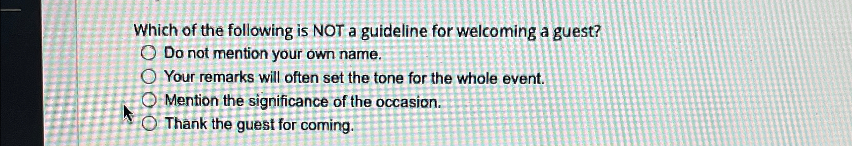 Solved Which of the following is NOT a guideline for | Chegg.com