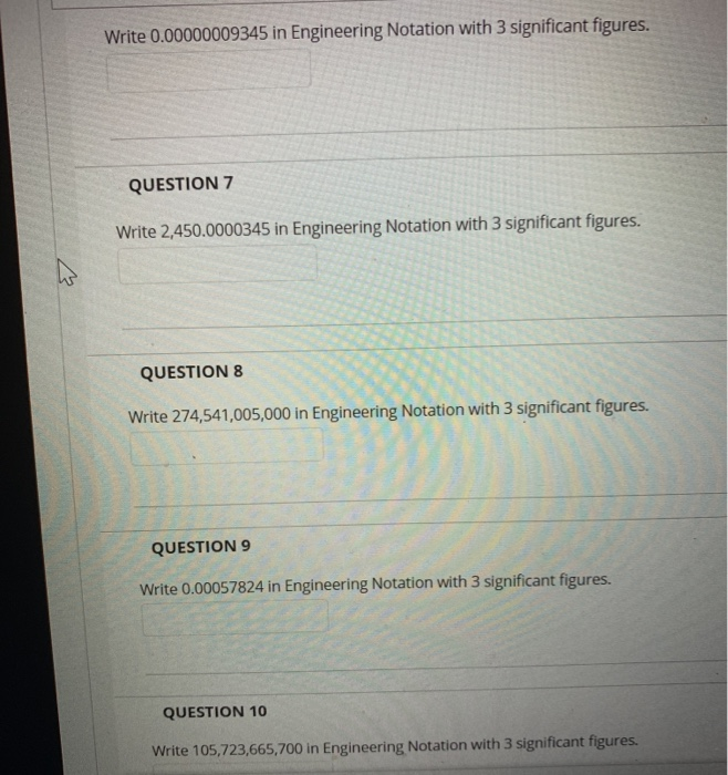 Solved Write 86,557,000 in Engineering Notation with 3 | Chegg.com