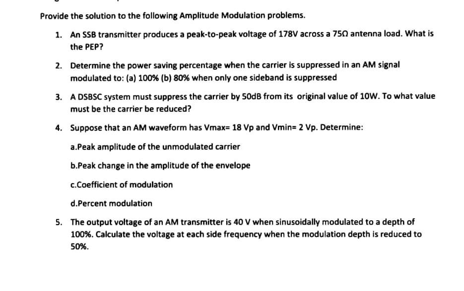 Solved Provide The Solution To The Following Amplitude