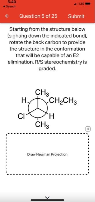 Solved Starting from the structure below (sighting down the | Chegg.com
