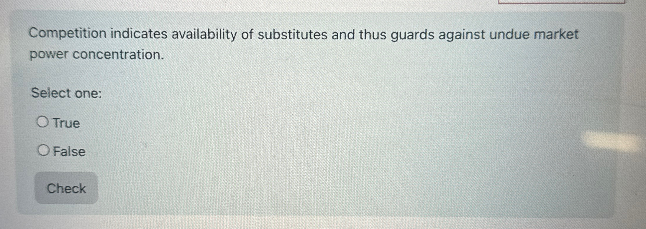 Solved Competition indicates availability of substitutes and | Chegg.com