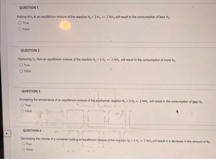 Solved Adding NH3 to an equilibrium mixture of the reaction | Chegg.com