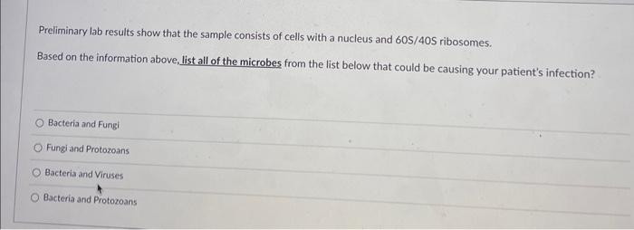 Solved Preliminary lab results show that the sample consists | Chegg.com