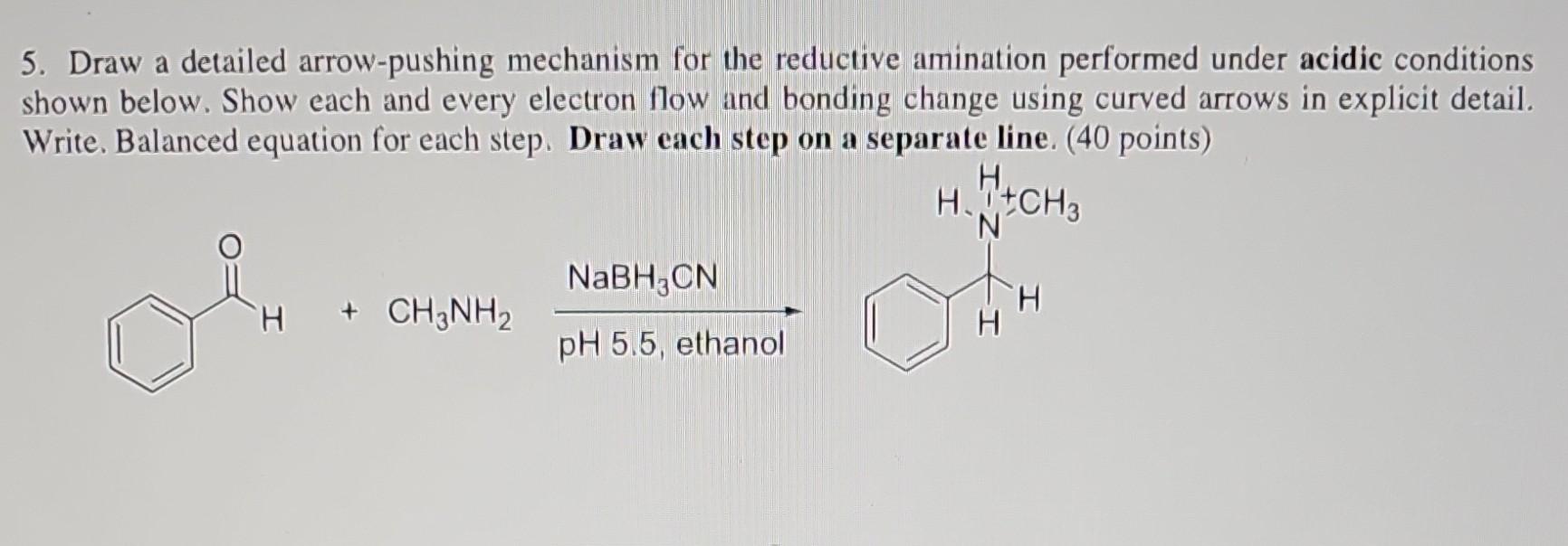 Solved 5. Draw a detailed arrow-pushing mechanism for the | Chegg.com