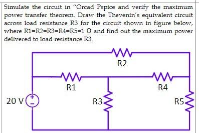 Solved Simulate the circuit in "Orcad Pspice and verify the | Chegg.com
