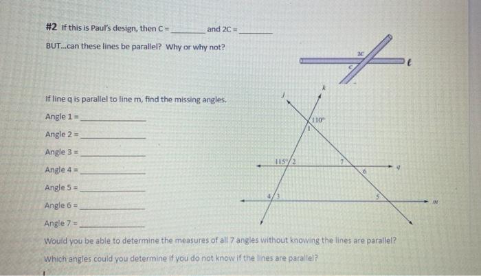 Solved If this is Paul's design, then C=and 2C=BUT...can | Chegg.com