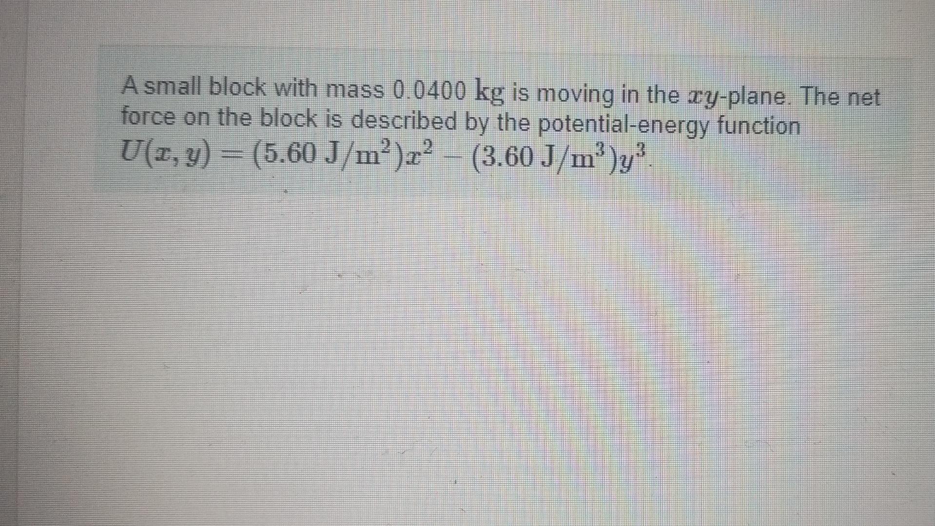 Solved A small block with mass 0.0400 kg is moving in the | Chegg.com