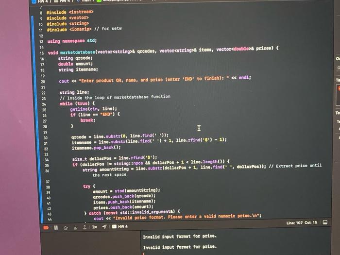 Solved can you fix my code according to the samples that i | Chegg.com