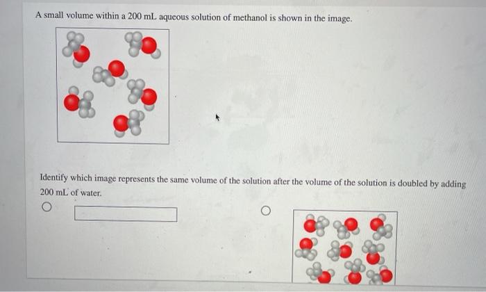 Solved A small volume within a 200 mL aqueous solution of | Chegg.com