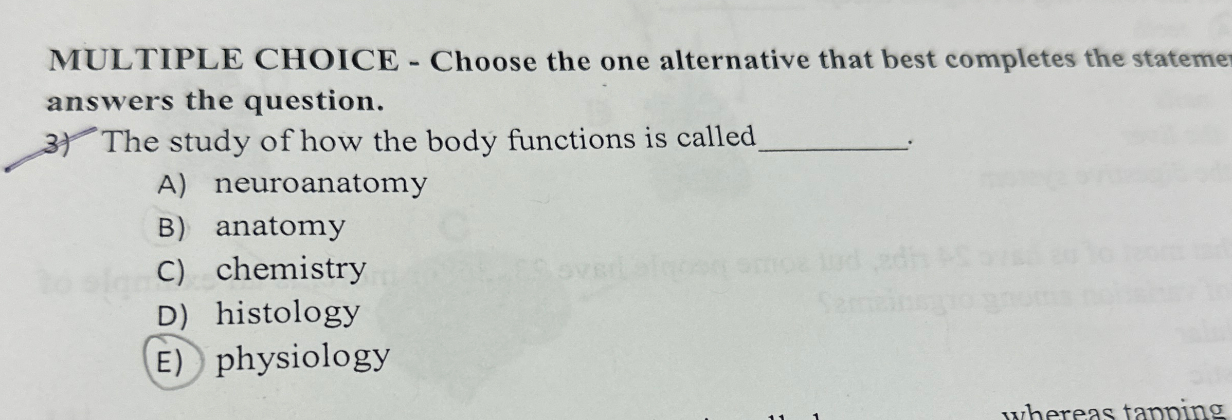 Solved MULTIPLE CHOICE - ﻿Choose the one alternative that | Chegg.com