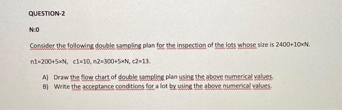 Solved Consider the following double sampling plan for the | Chegg.com