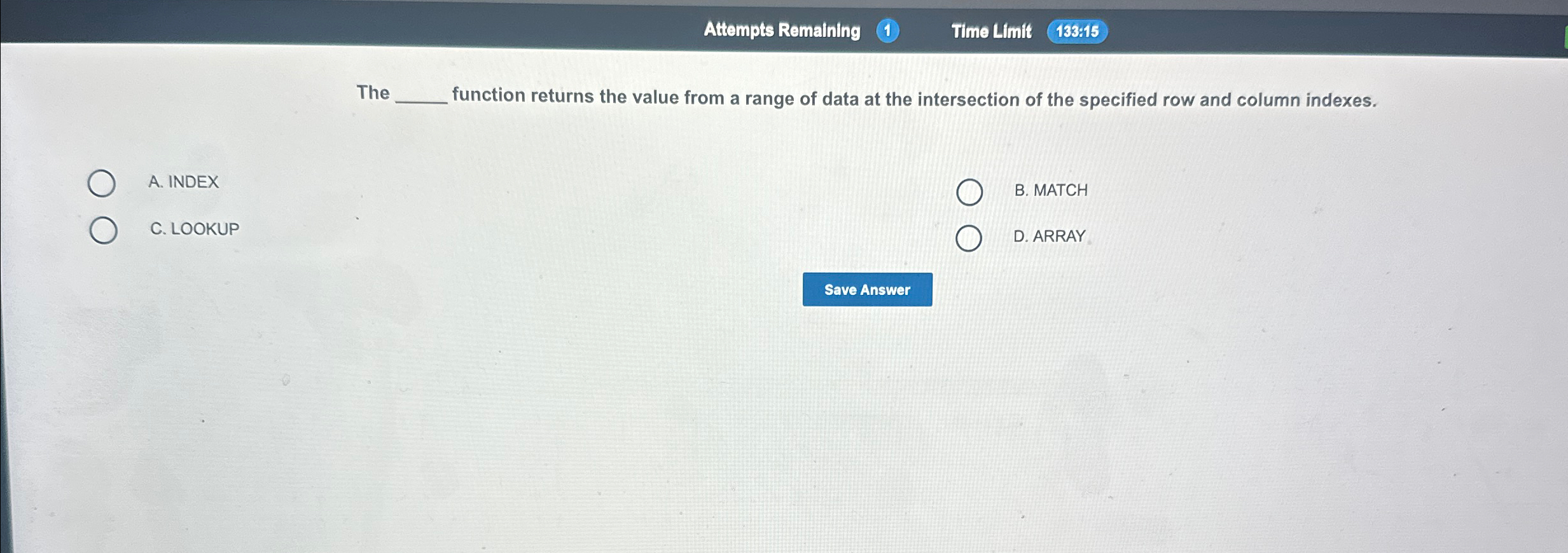 Solved Attempts Remaining(1)Time Limit133915Thefunction | Chegg.com