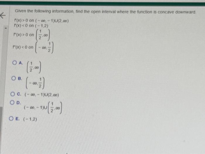 Solved Given the following information, find the open | Chegg.com