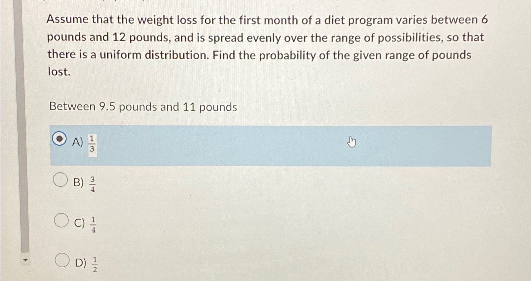 Solved Assume that the weight loss for the first month of a | Chegg.com