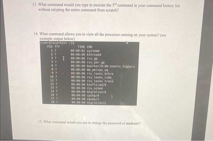 Solved Display the complete command that will accomplish the | Chegg.com