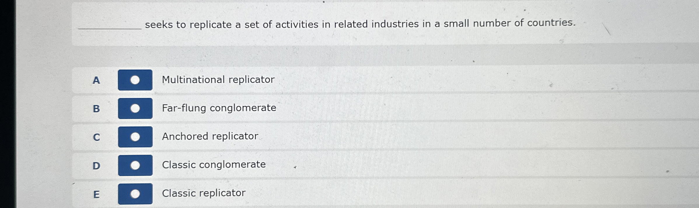 Solved seeks to replicate a set of activities in related | Chegg.com