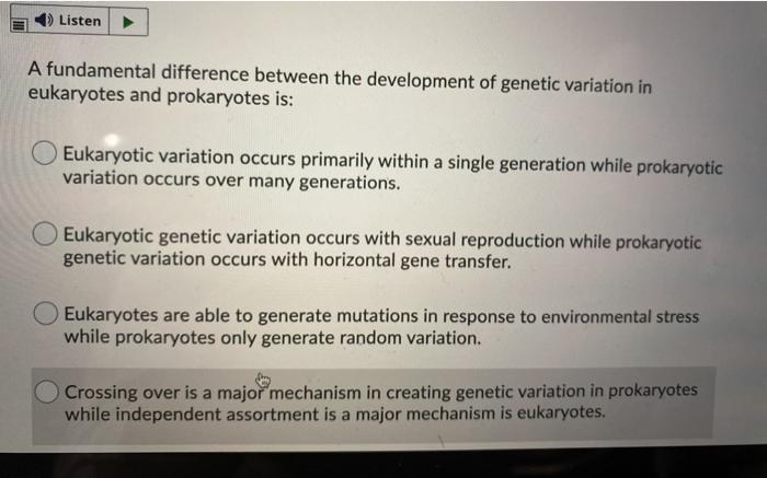 Solved Listen A fundamental difference between the | Chegg.com