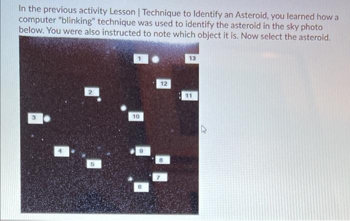 Solved In the previous activity Lesson | Technique to | Chegg.com
