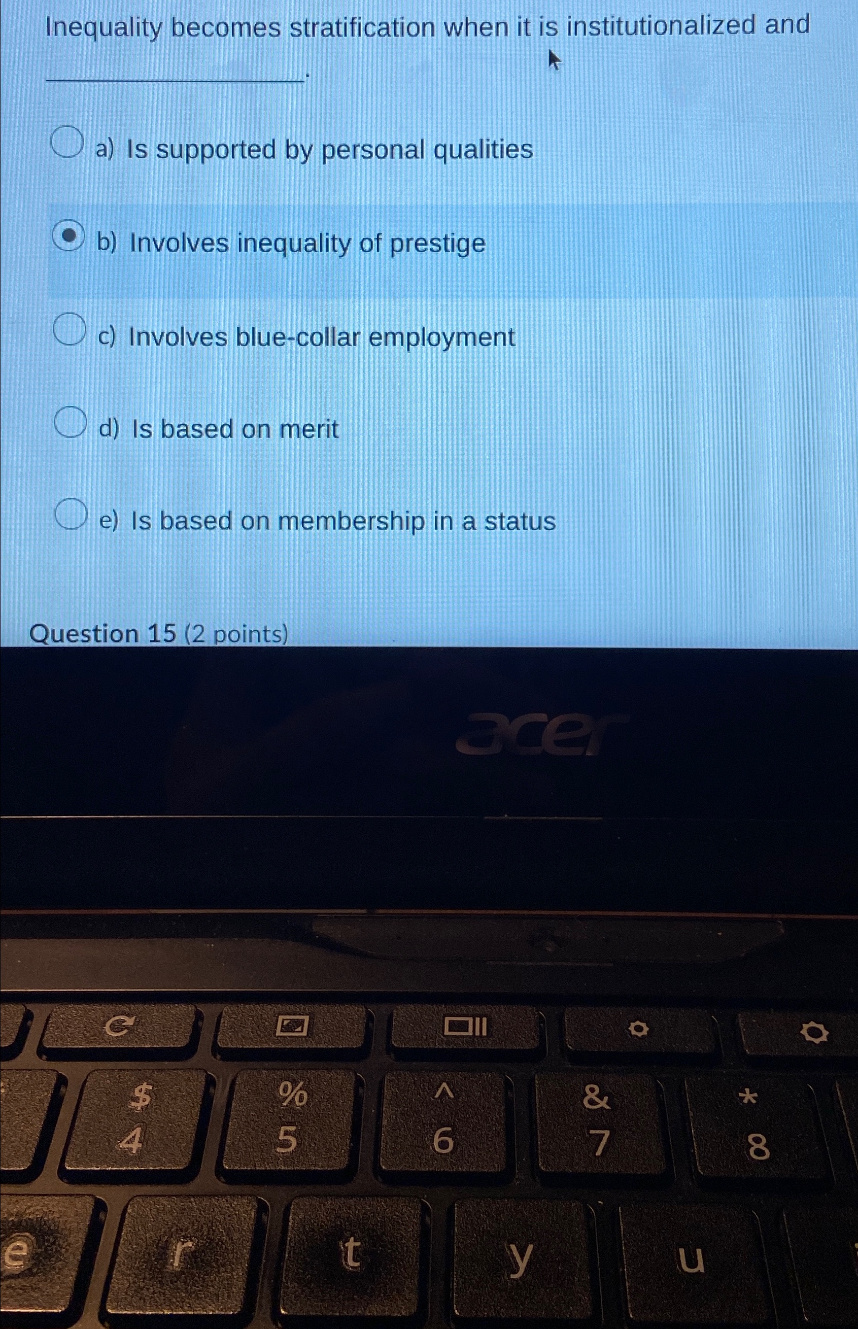 Solved Inequality becomes stratification when it is | Chegg.com