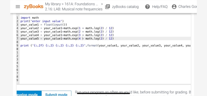 Solved = zyBooks My library > 161A: Foundations .... zyBooks | Chegg.com