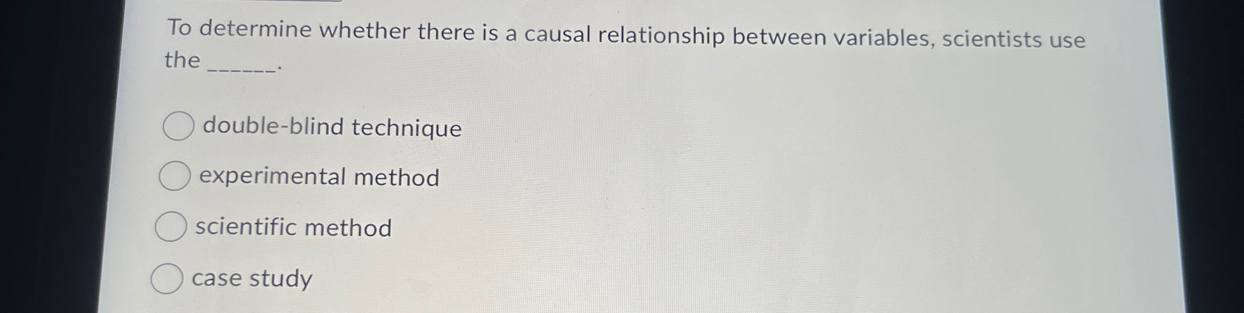 Solved To determine whether there is a causal relationship | Chegg.com