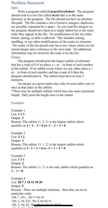 Solved Problem Statement Input Write a program called | Chegg.com