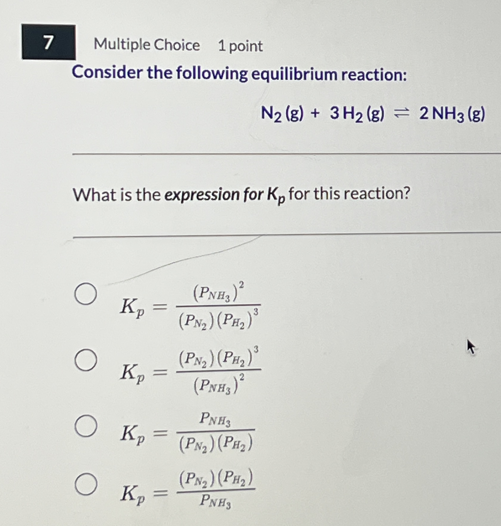 Solved Multiple Choice 1 ﻿pointConsider the following | Chegg.com
