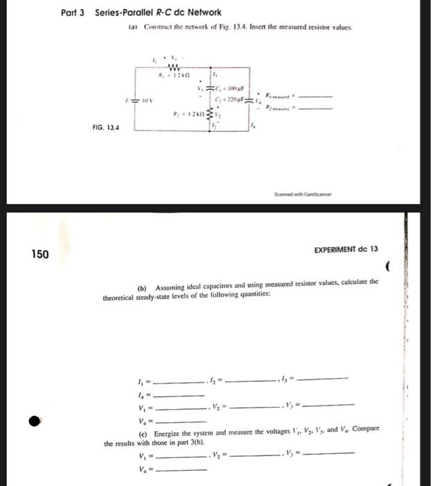 Solved PROCEDURE Part 1 Basic Series R-C Circuit (a) | Chegg.com