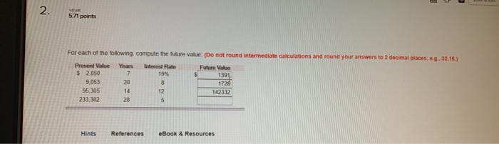 Solved 2. 571 points ..12.16 For each of the following | Chegg.com