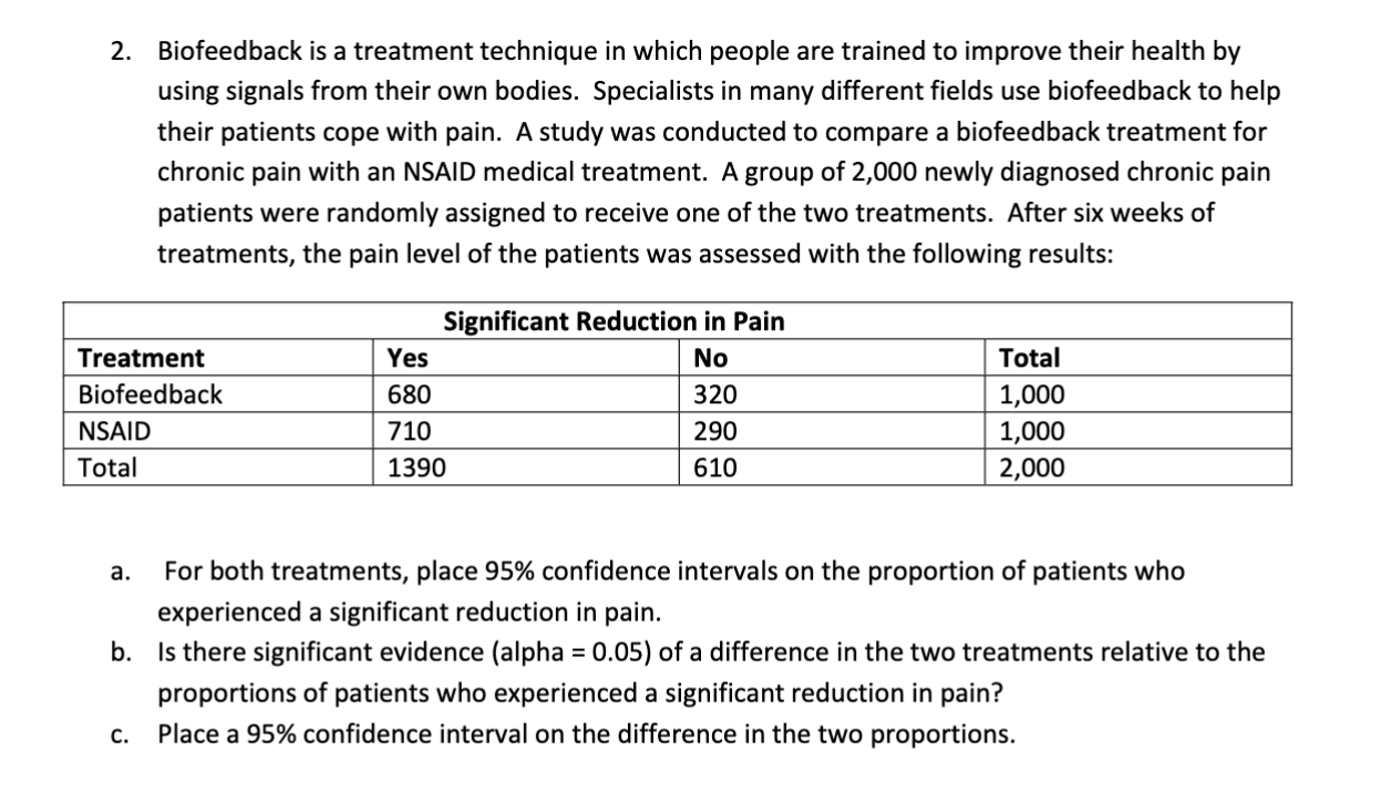 Solved Biofeedback is a treatment technique in which people | Chegg.com