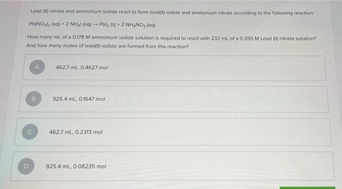 Solved Calcium hydroxide is produced by the reaction of | Chegg.com