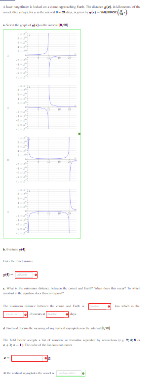 Solved Selat the graph of g(x) ﻿an the inicrval 0,28b. | Chegg.com