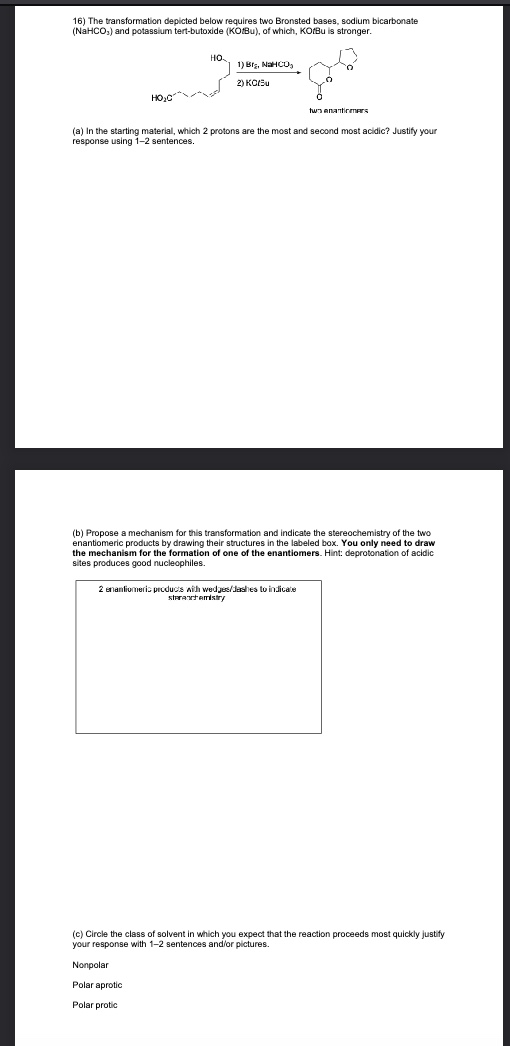 Solved 16) ﻿The transformation depicted below requires two | Chegg.com