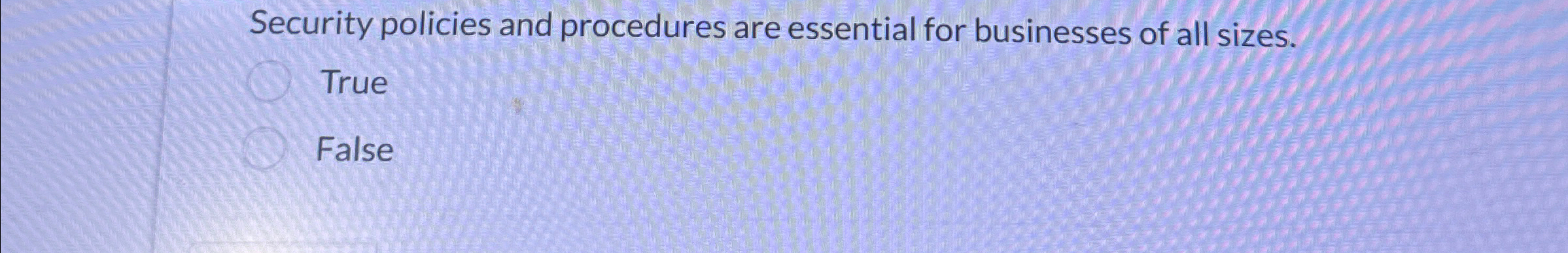 Solved Security policies and procedures are essential for | Chegg.com