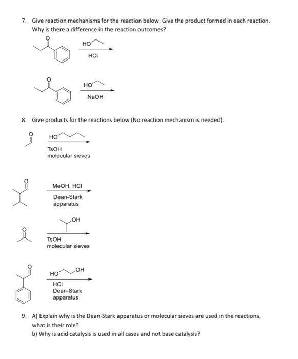Solved 7. Give reaction mechanisms for the reaction below. | Chegg.com