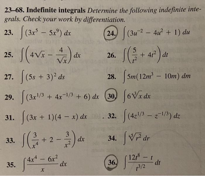 Solved 11-22. Finding antiderivatives Find all the | Chegg.com