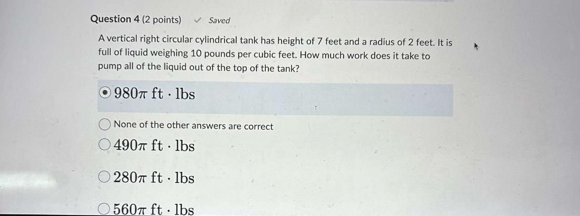 Solved Question 4 (2 ﻿points) ﻿SavedA vertical right | Chegg.com