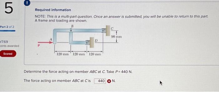 Solved Required information NOTE: This is a multi-part | Chegg.com
