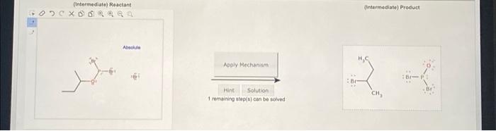 Solved Intermediate) Reactant (Intermediate) Product AD HC | Chegg.com
