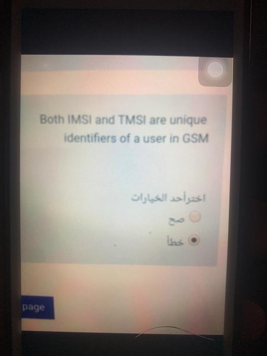 Solved Both IMSI and TMSI are unique identifiers of a user | Chegg.com