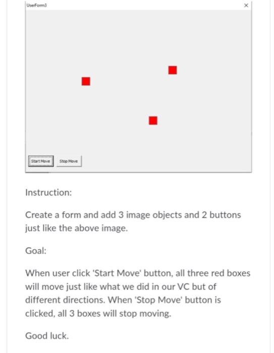 Solved Vreform] Start Move Shep Move Instruction: Create a | Chegg.com