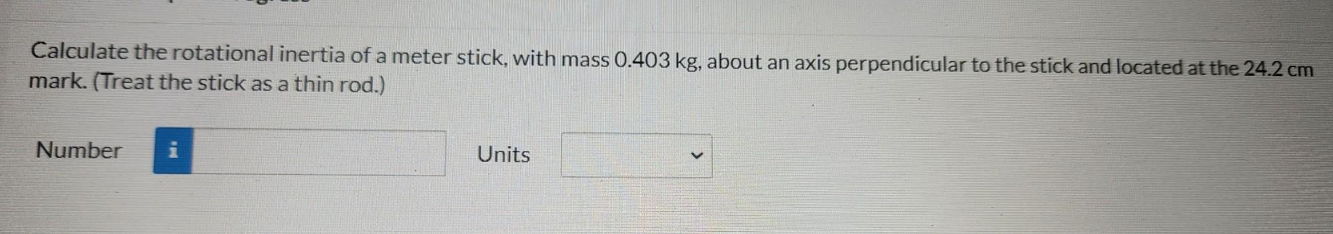 Solved A meter stick balances horizontally on a knife-edge | Chegg.com