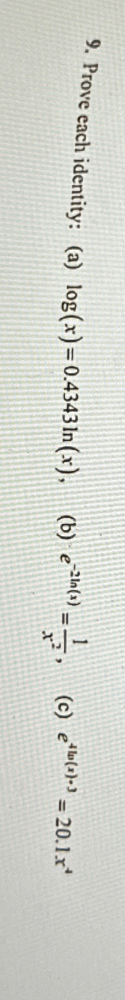 Solved Prove each identity: | Chegg.com