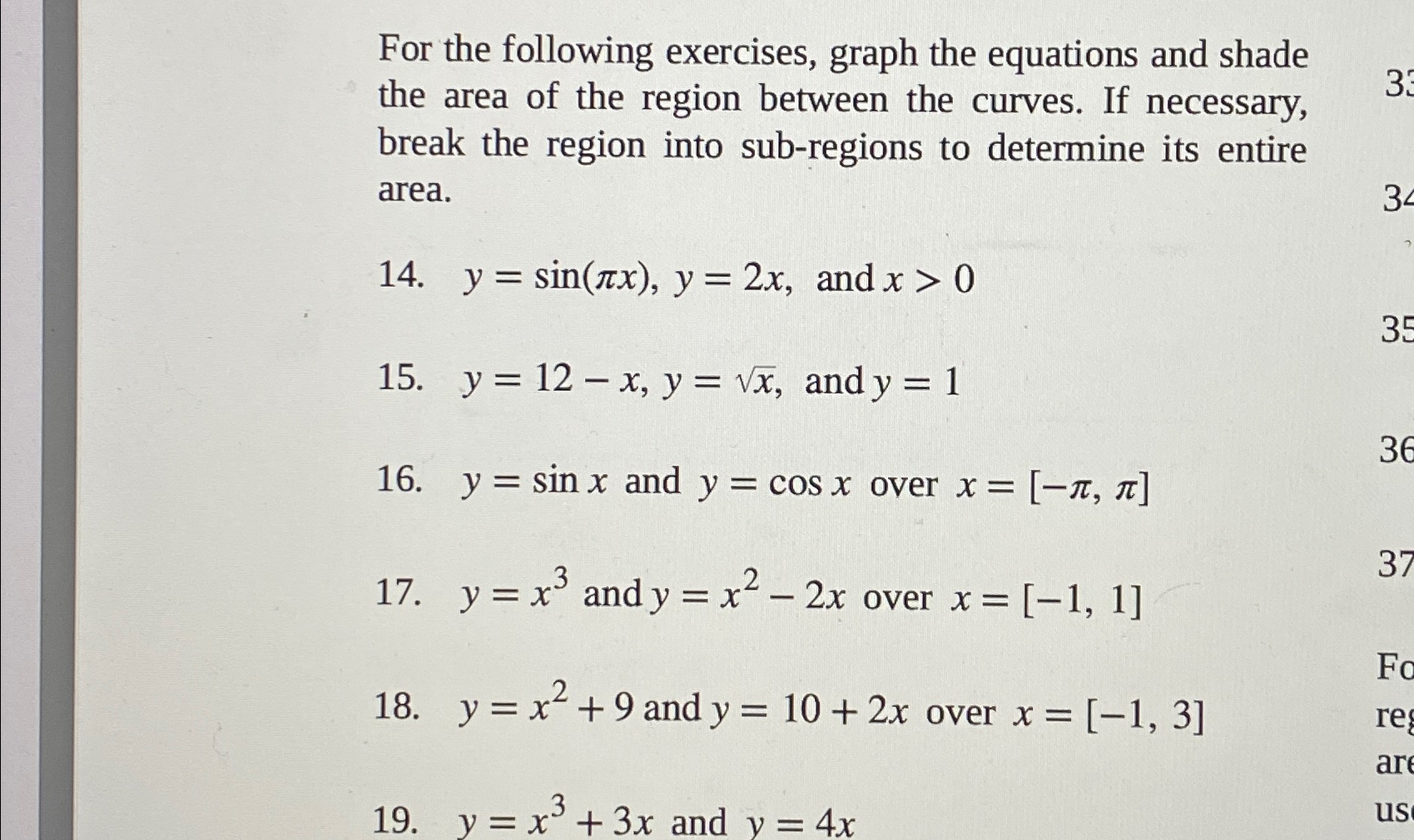 Solved For the following exercises, graph the equations and | Chegg.com