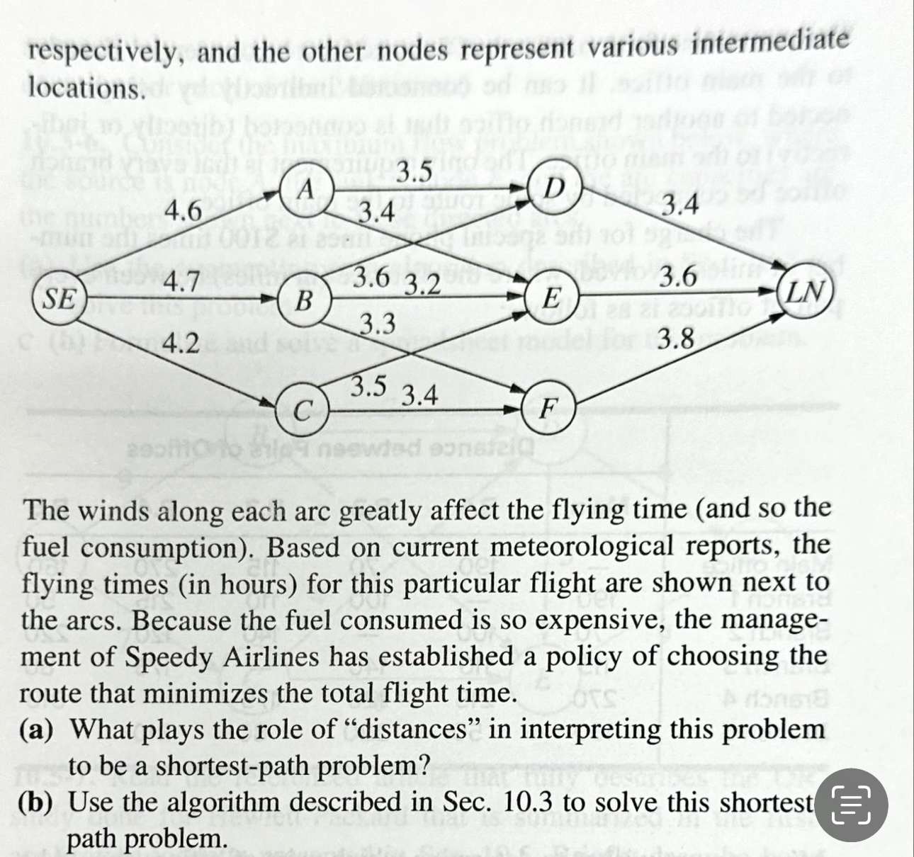 Solved One of Speedy Airlines' flights is about to take off | Chegg.com