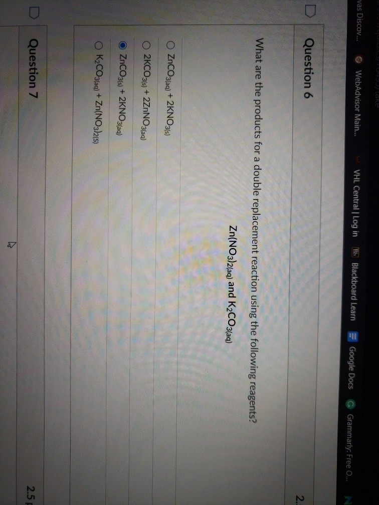 Solved vas Discov... WebAdvisor Main... VHL Central Log in | Chegg.com