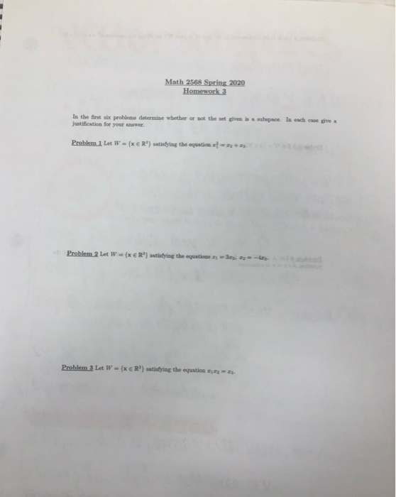Solved Math 2568 Spring 2020 Homework 3 In the first six | Chegg.com Solved Math 2568 Spring 2020 Homework 3 In the first six | Chegg.com
